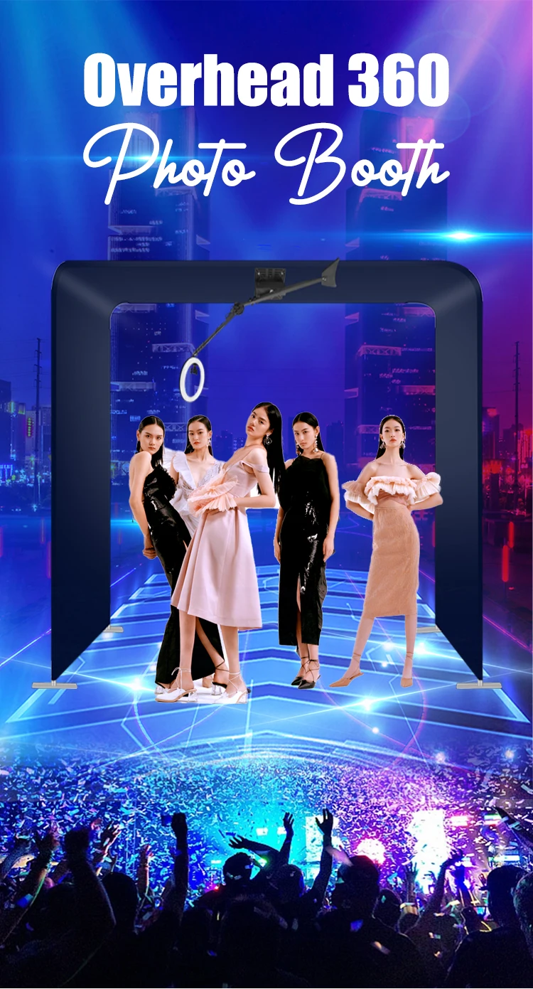 360 Photo Booth Overhead 360 Photo Booth With Ring Fill Light for ...