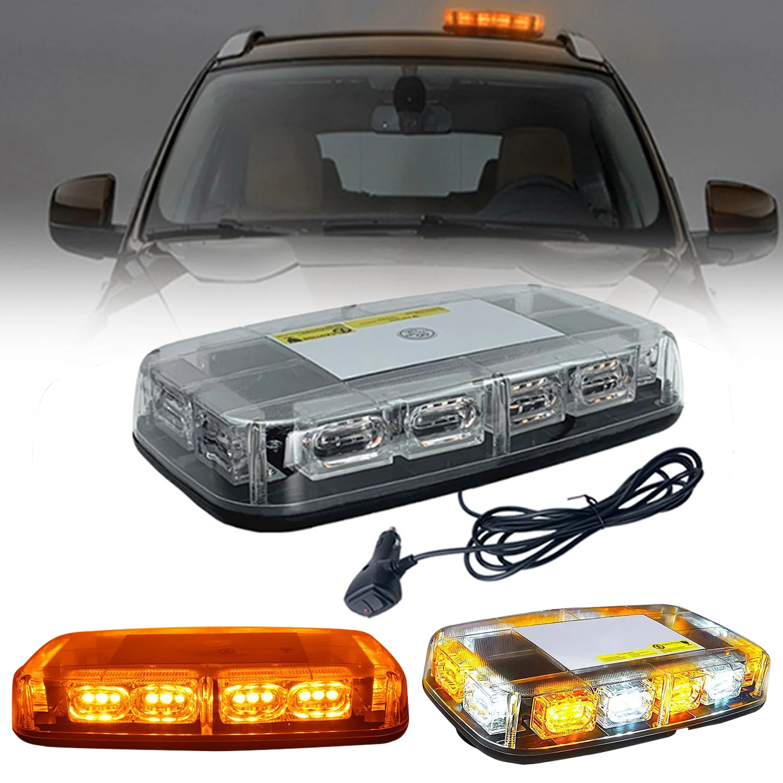 Luces estroboscópicas para techo de coche y camión, barra de luz LED ...