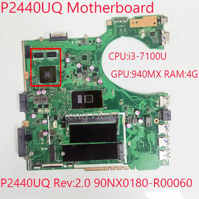 P2440-Motherboard-90NX0180-P2440UQ-Motherboard-For-ASUS-P2440UQ-Laptop ...