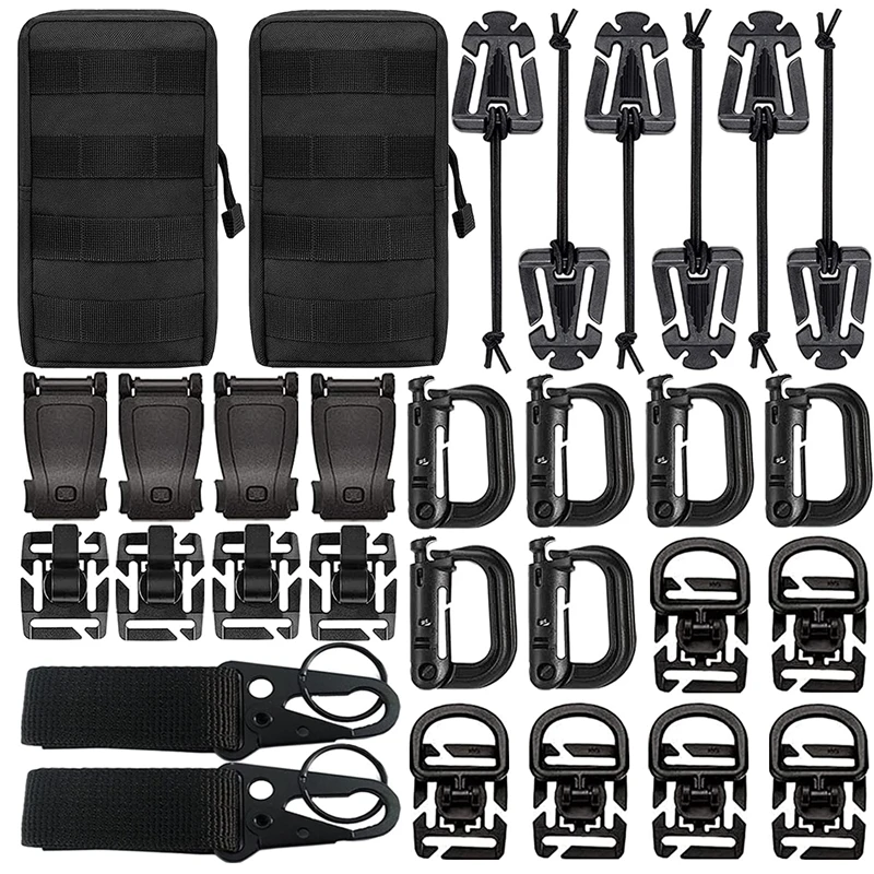 Molle-Accessories-Kit-of-30-Attachments-D-Ring-Grimloc-Locking-Gear-Clip-Web-Dominator-Elastic ...