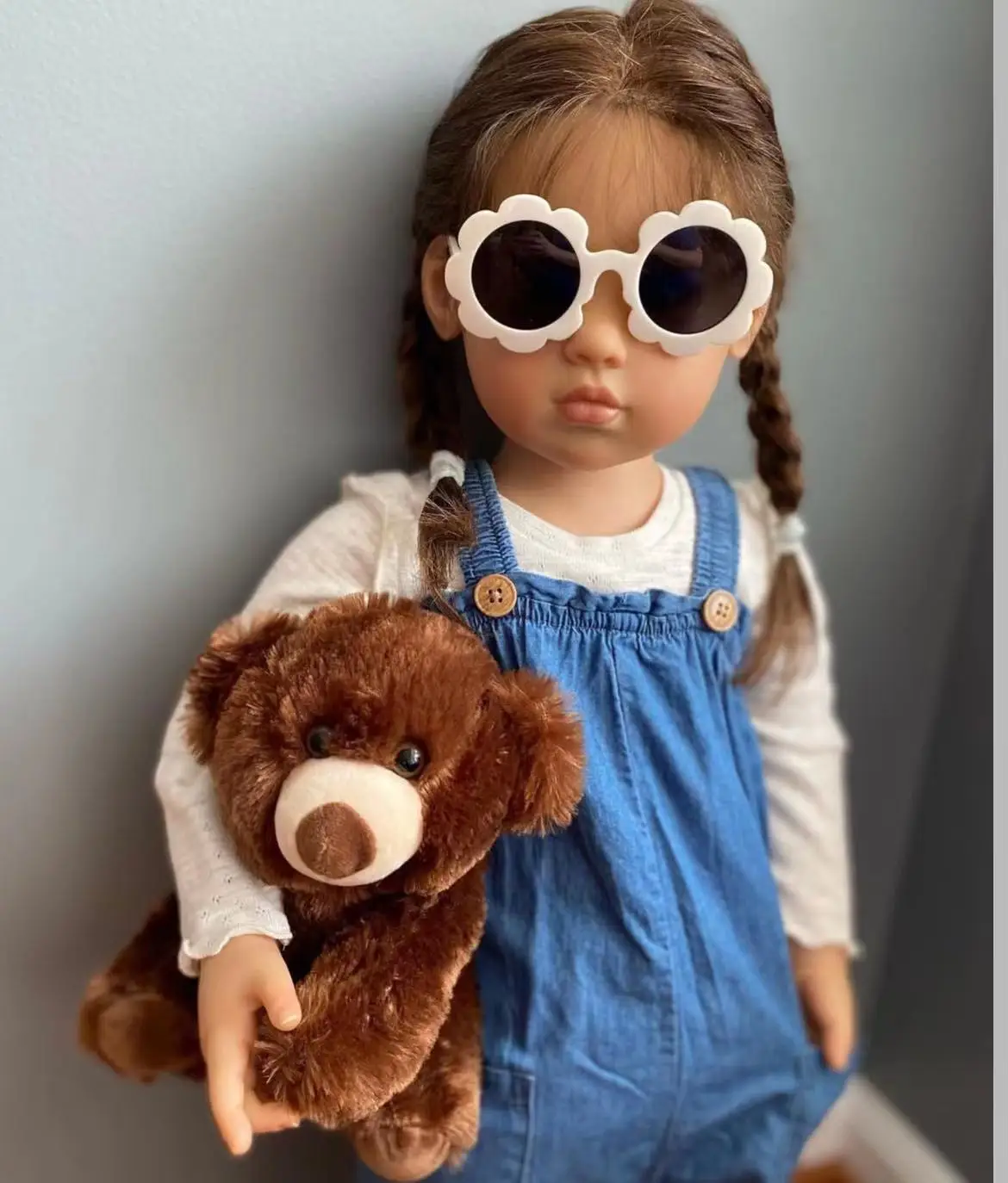 FBBD-Artist-Painting-84cm-Huge-Girl-Reborn-Baby-Louisa-With-Hand-Rooted ...