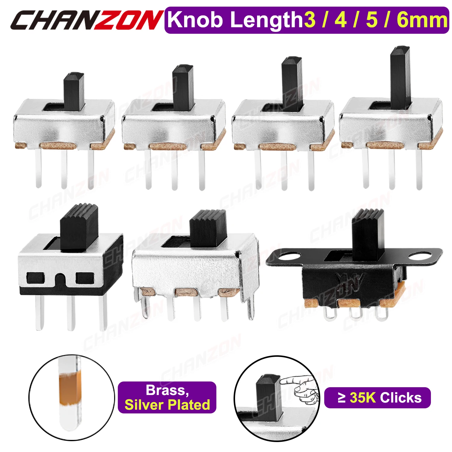 3mm-4mm-5mm-6mm-Micro-interruttore-a-scorrimento-Spdt-3pin-5-posizioni ...