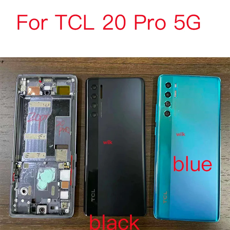 1pcs New For TCL 20 Pro 5G 20Pro5g Back Battery Cover Housing Rear Back ...