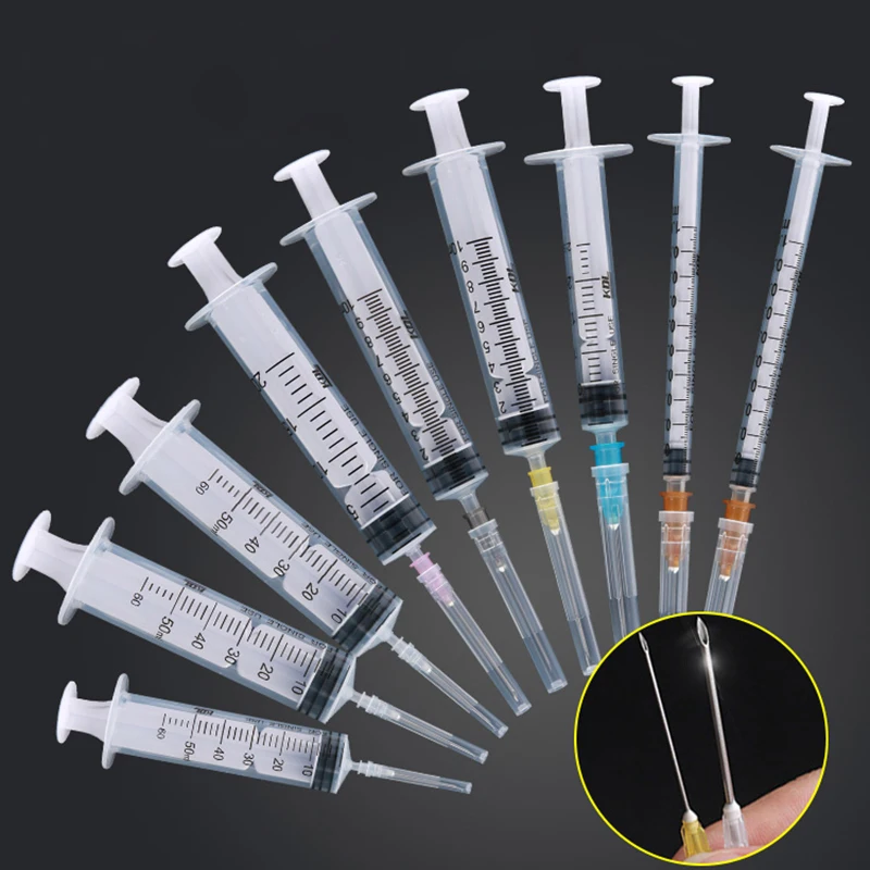100Pcs-Disposable-Syringes-With-Needle-Pet-Feeding-Industrial-Glue ...