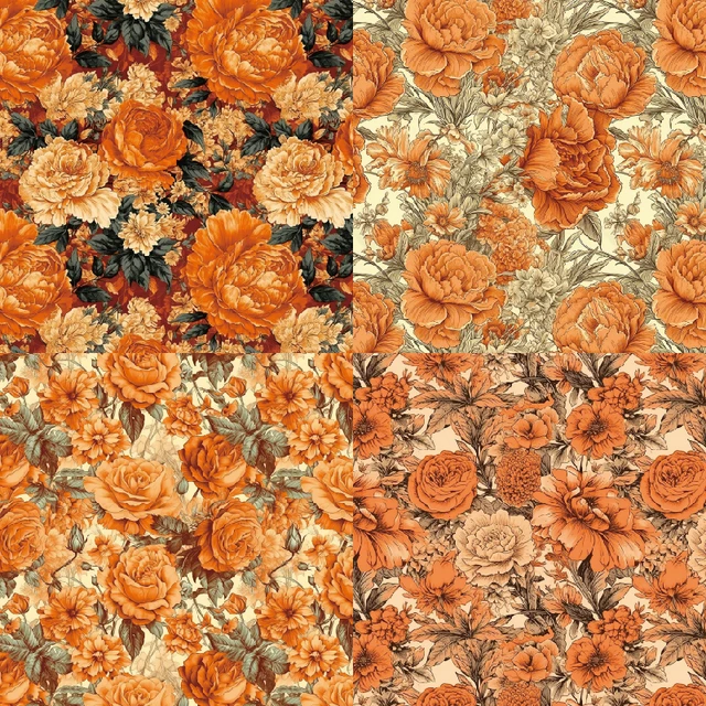 Orange Scrapbooking Paper