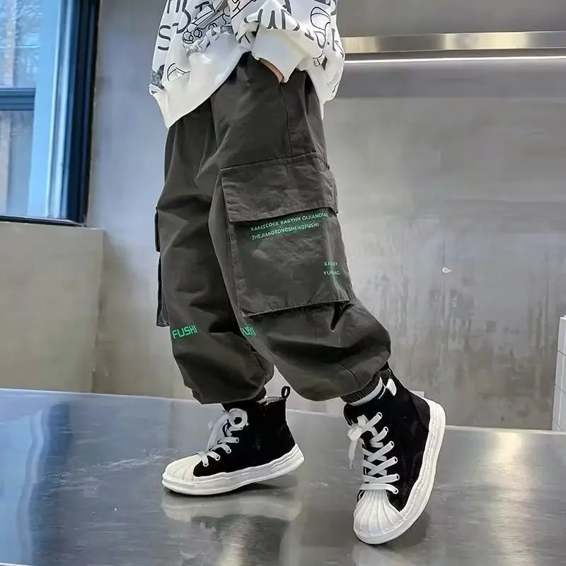 Boys-Retro-Cargo-Pants-Summer-Kids-Clothes-Casual-Sport-Pants-Teenage ...