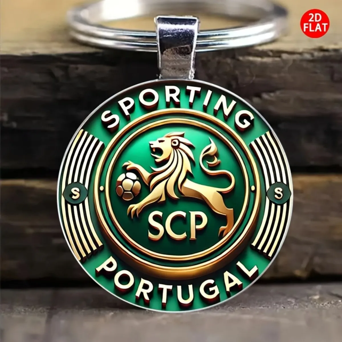 Chaveiro SCP Portugal com design de leão e futebol. Este acessório de ...