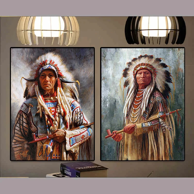 Peinture De Guerrier Indien