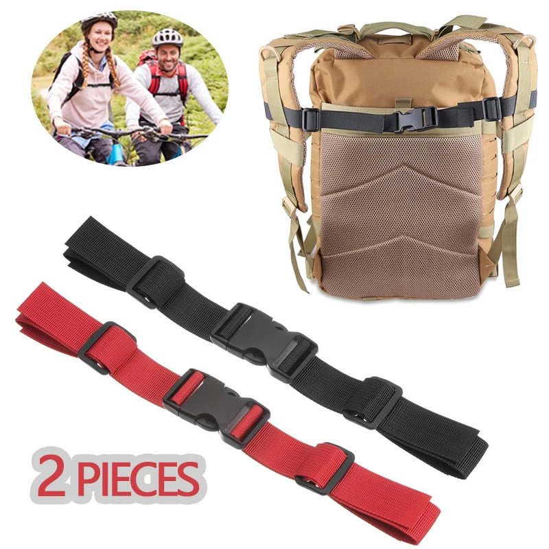 Backpack Chest Strap Set, 2 Pack Polyester Webbing Adjustable ...