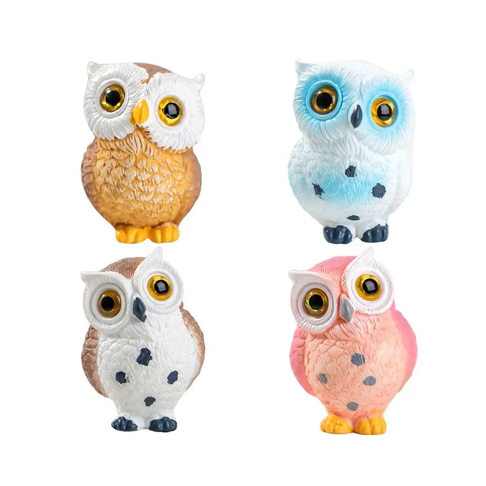 1Pcs-Cute-Owl-Bird-Micro-Landscape-Ornaments-Resin-Animal-Miniatures ...