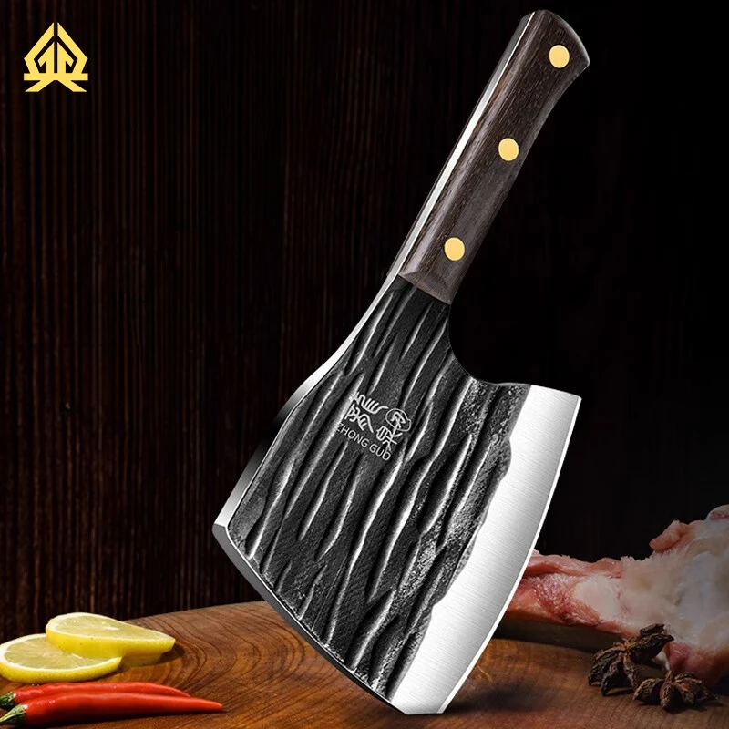 XTL-a-o-inoxid-vel-osso-cortar-faca-grossa-e-ponderada-faca-de-cozinha ...