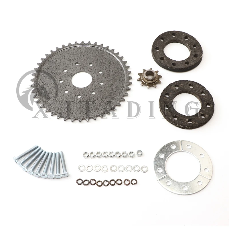 44 Tooth Rear Drive Sprocket Engine Set Mount Pads Fit For 49cc 66cc ...