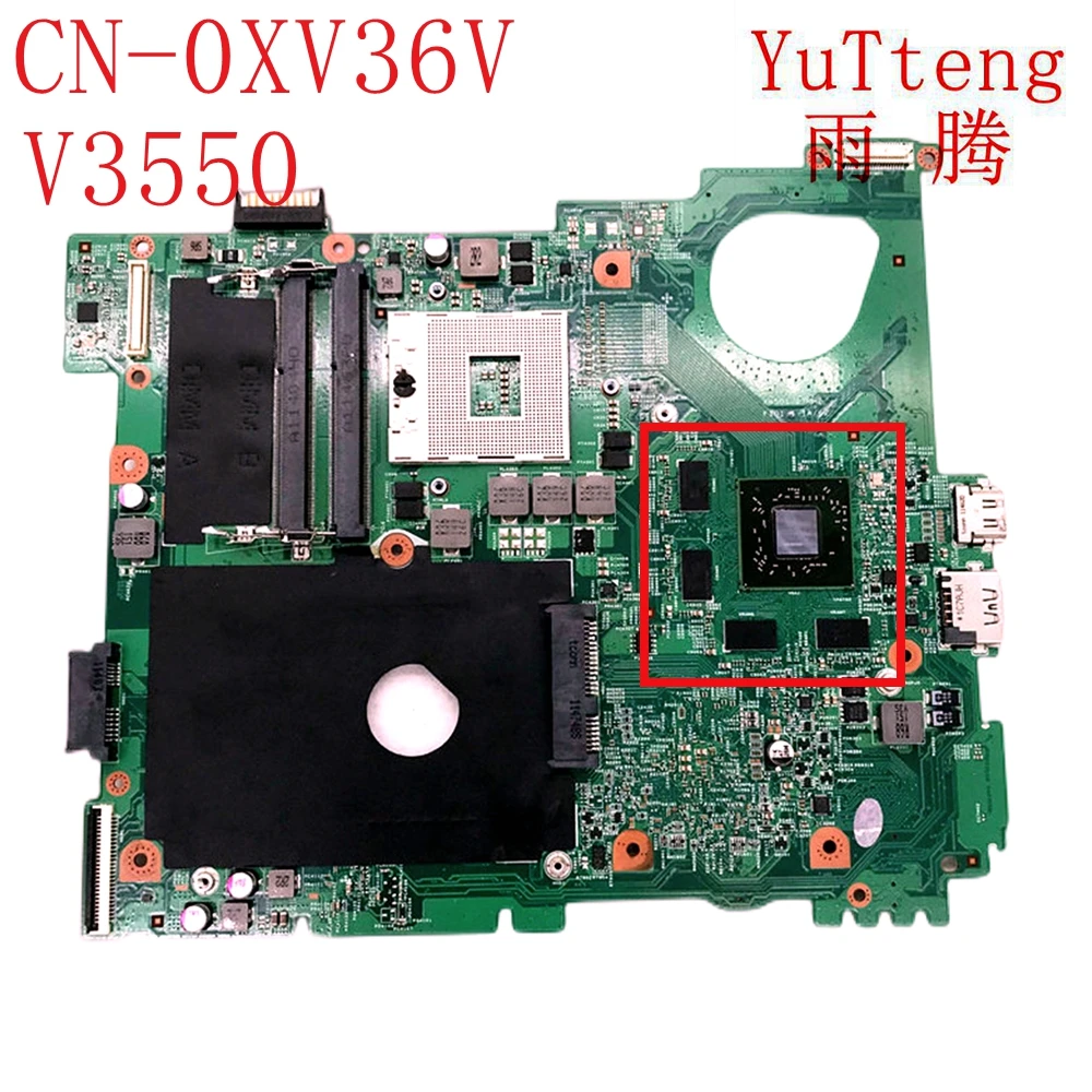 For Dell Vostro 3550 V3550 Laptop Motherboard CN-0XV36V 0XV36V HM67 ...