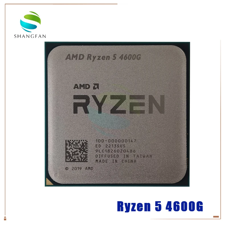 Amd ryzen 5 4600g r5 4600g 3.7ghz seis núcleo doze linha 65w ...