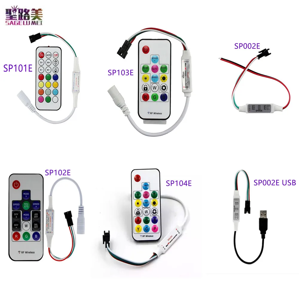 SP101E-SP104E-SP002E-USB-6-Types-MINI-RF-Wireless-Remote-Pixel-Digital ...