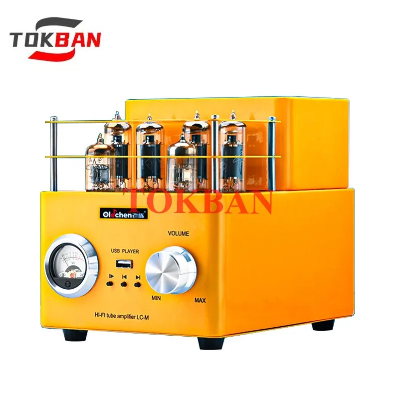 Ламповый усилитель Tokban 6n2 6p1, 12 Вт * 2 высокой мощности Bluetooth ...