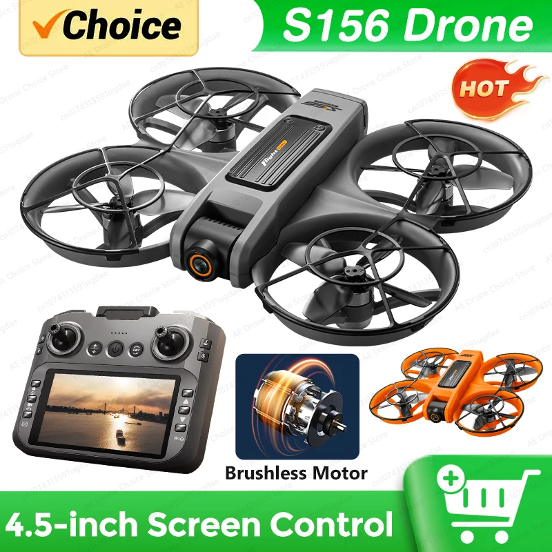 S156 drone profissional 8k câmera com 5g wifi fpv uav 4.5 polegadas ...