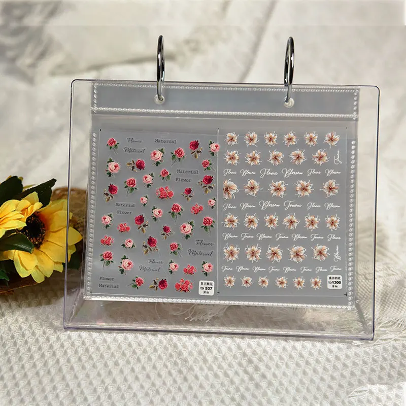 Nail Storage Book Nail Stickers Display Board Easy Photo Album Manicure ...