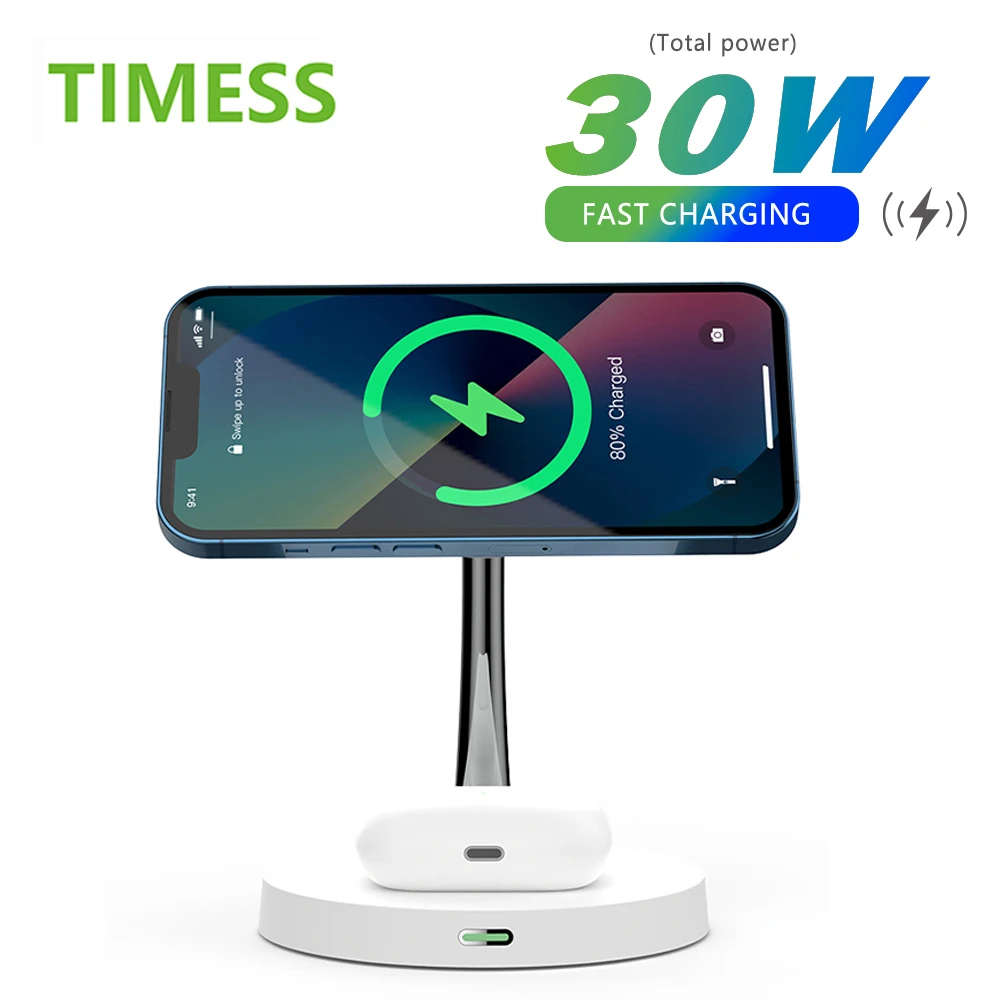 3-in-1-Magnetic-Wireless-Charger-For-iPhone-14-13-12-Pro-Max-Fast ...