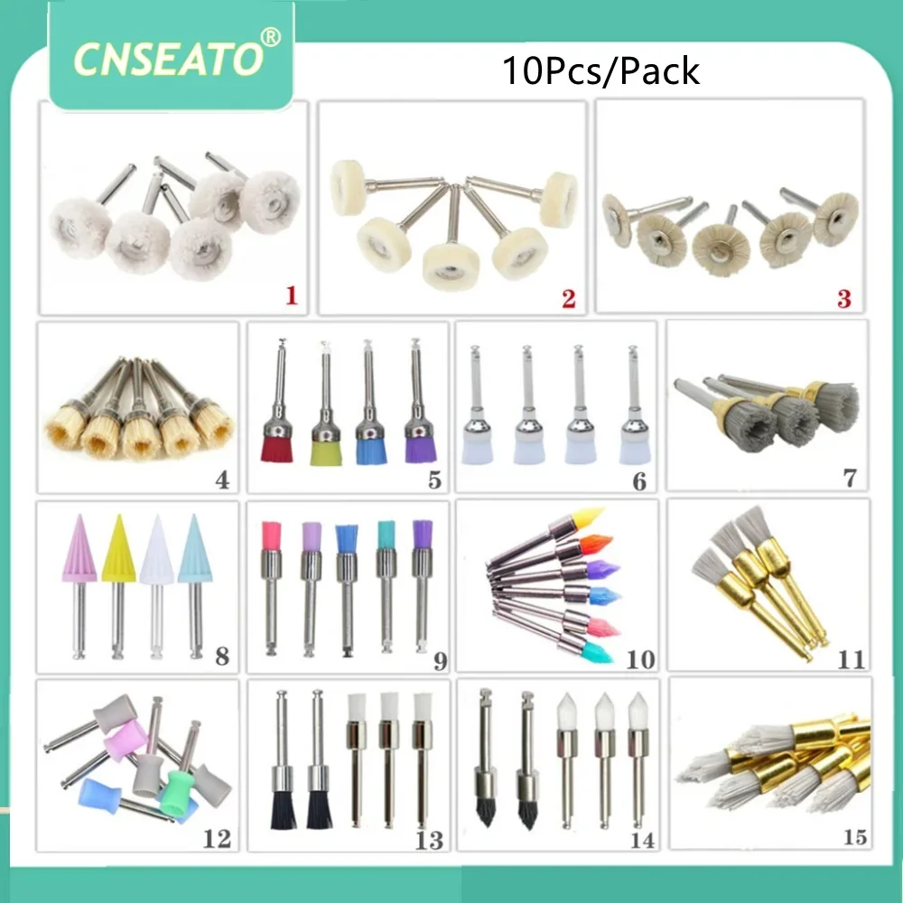 10Pcs-Dental-Polishing-Brush-Nylon-Wool-Cotton-Wheel-Prophy-Cup-Teeth ...