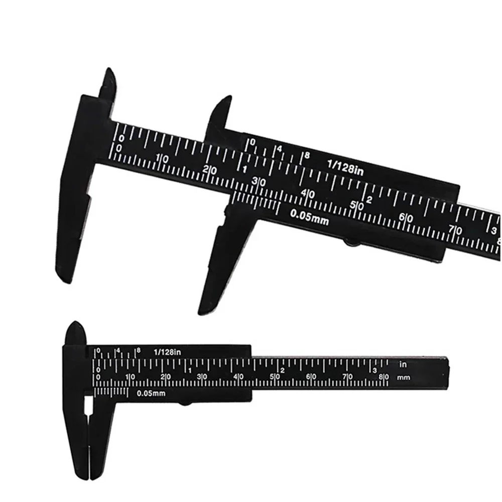 Mini-0-80mm-Plastic-Sliding-Vernier-Caliper-Double-Scale-Gauge-Measure ...