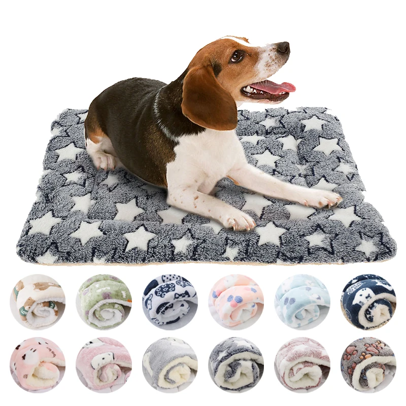 Flannel-Pet-Sleeping-Mat-Dog-Bed-Cat-Litter-Puppy-Bed-Dog-Sofa-Lovely ...