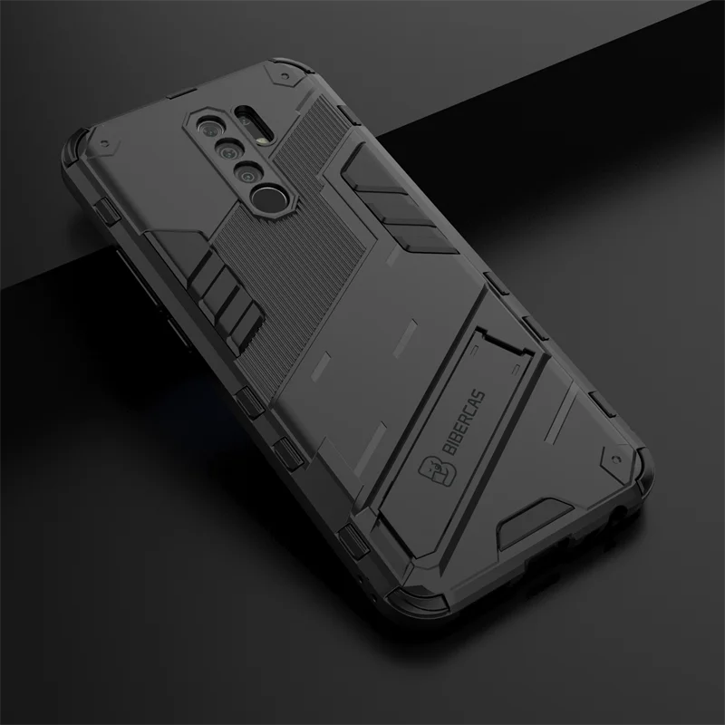 For Xiaomi Redmi 9 9A 9C Case With Kickstand Armor Phone Case For Redmi ...