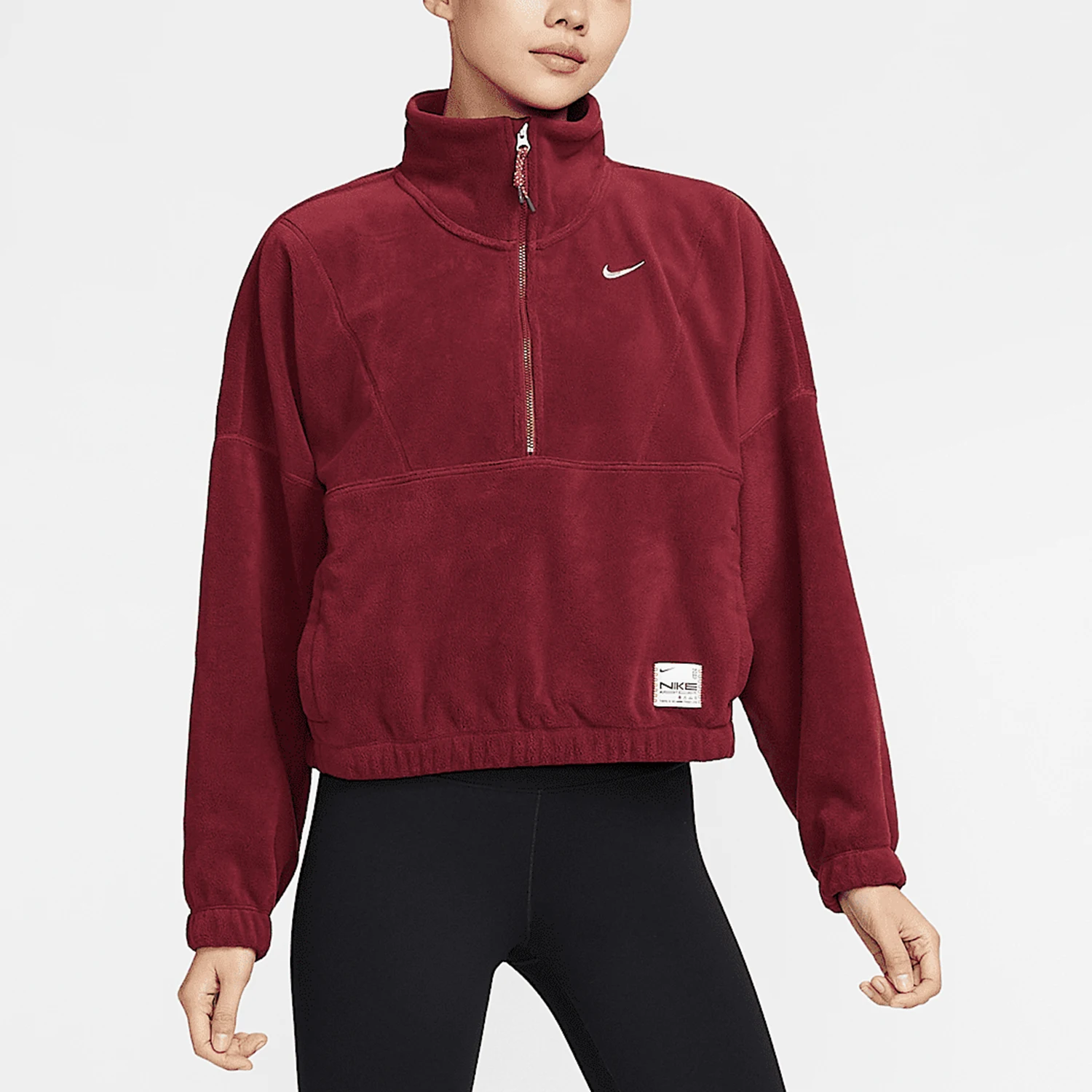 Nike Official Genuine Therma-FIT Women's Half-Zip Fashion Trend Hoodie ...