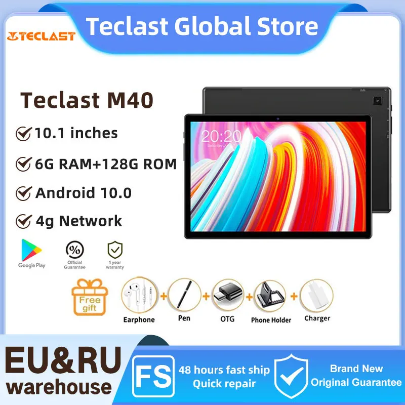 Teclast tableta M40 de 10,1 Pulgadas, dispositivo con Android 10,0 ...
