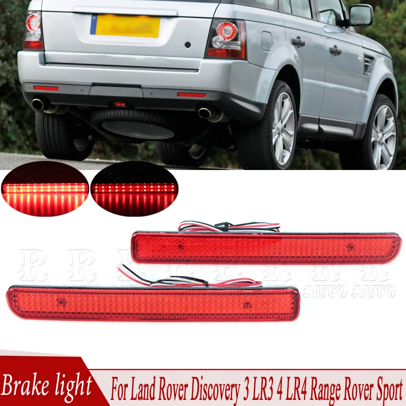 1 Pair LED Brake Light Car Rear Bumper Stop Lamp For Land Rover Range ...