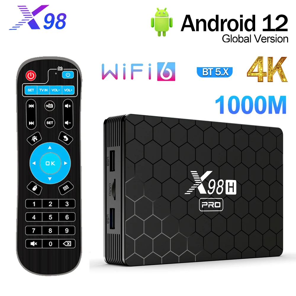 Dispositivo-de-TV-inteligente-X98H-Pro-decodificador-con-Android-12 ...