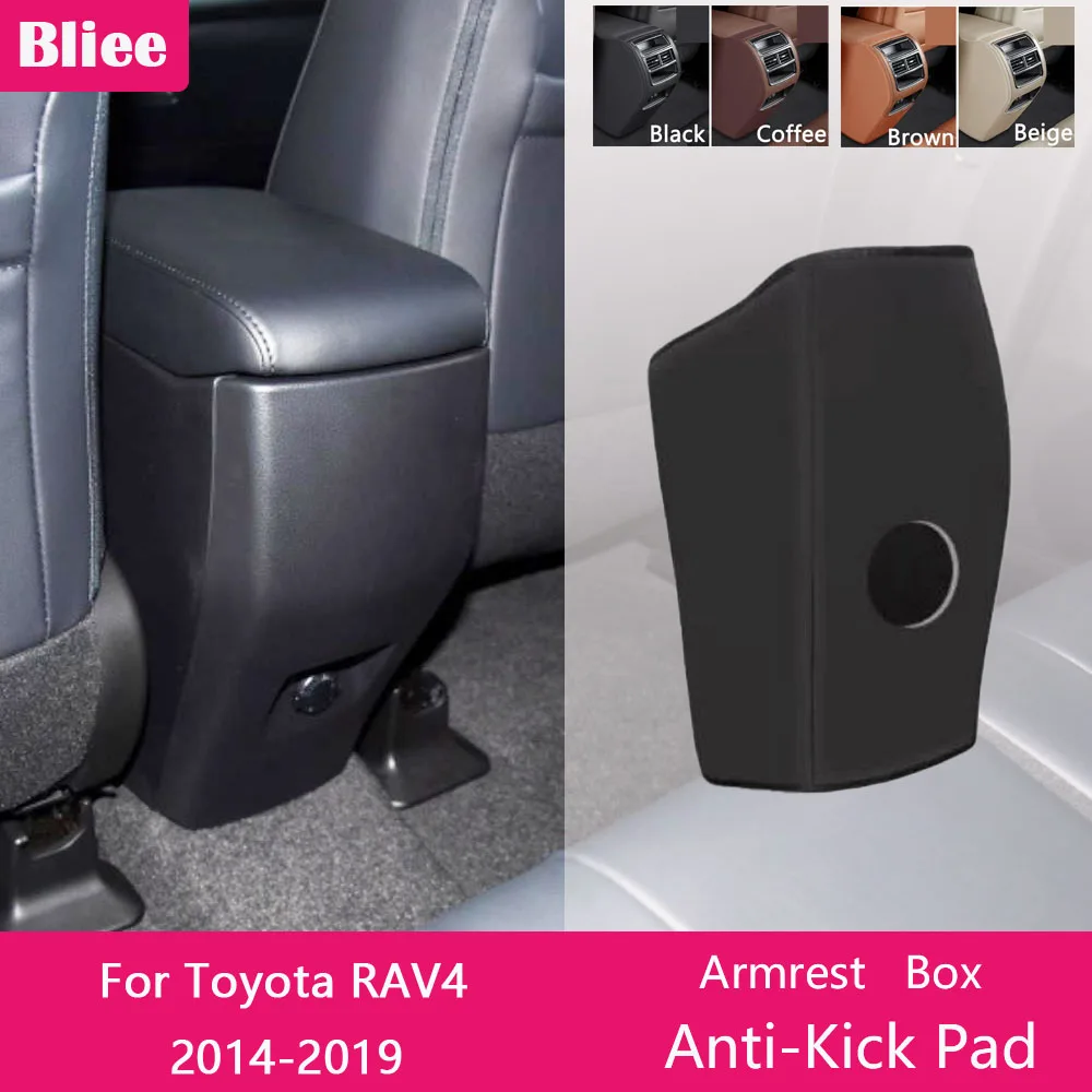 For-Toyota-RAV4-RAV-4-2014-2015-2016-2019-Rear-Armrest-Box-Anti-Kick ...