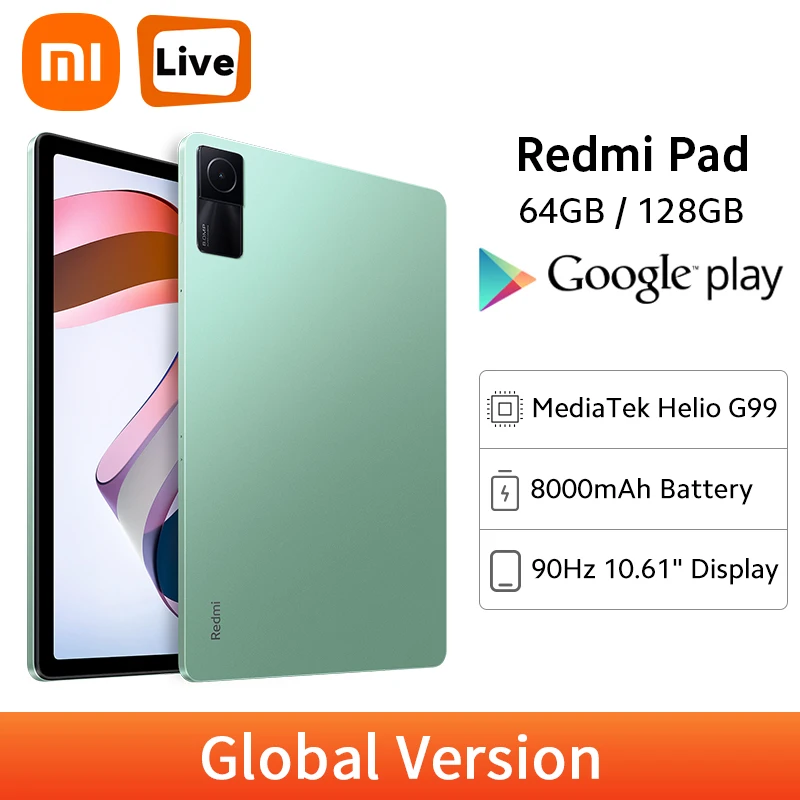 Xiaomi Tableta Xiaomi Redmi Pad, versión Global, MediaTek, Helio G99 ...