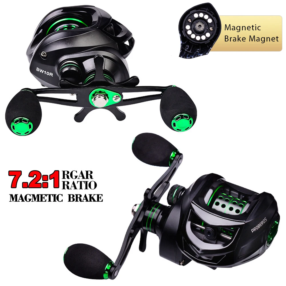 PROBEROS-Fishing-Wheel-7-2-1-Gear-Ratio-Freshwater-Metal-Spool-Huge ...