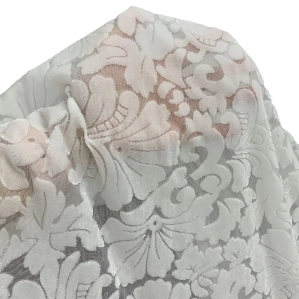 1Meter-Leaf-Velvet-Burnout-Fabric-Burnout-Flannel-Lace-Velour-Nigeria ...