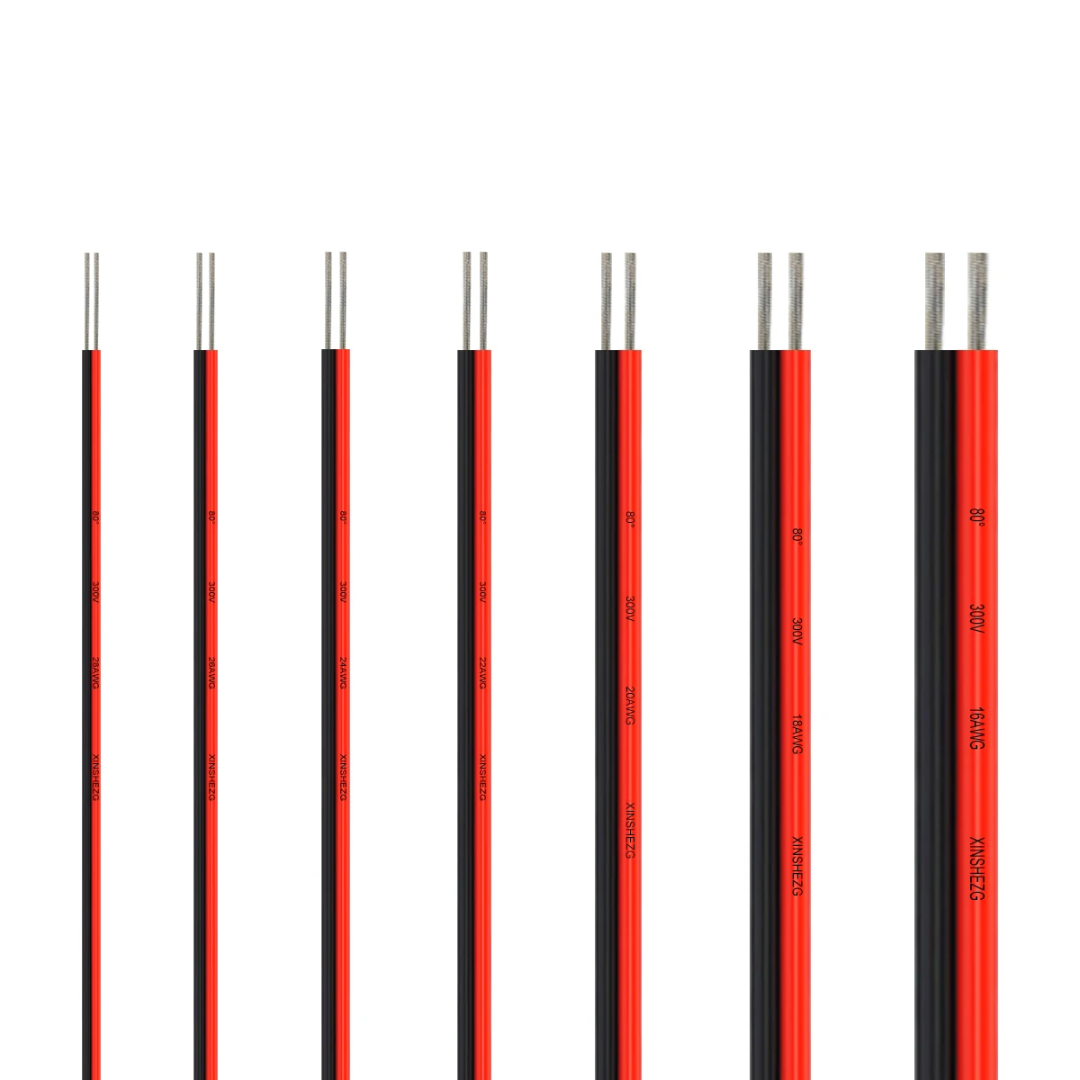 2-Pin-LED-Strip-Cable-Electrical-Wire-Red-Black-5V-12V-2-Core-JST ...