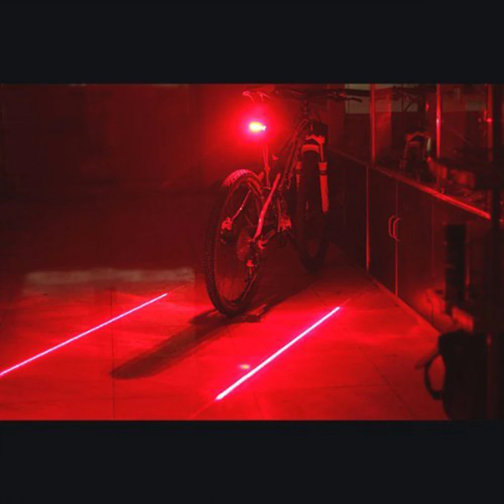 5 LED Cycling Bicycle Bike Flash Taillight Rear Tail Lamp Road Bike ...