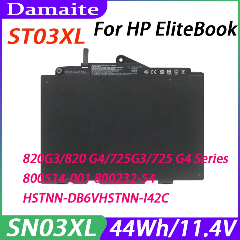 New-SN03XL-Laptop-Battery-For-HP-EliteBook-800232-241-820-G3-820-G4-725 ...