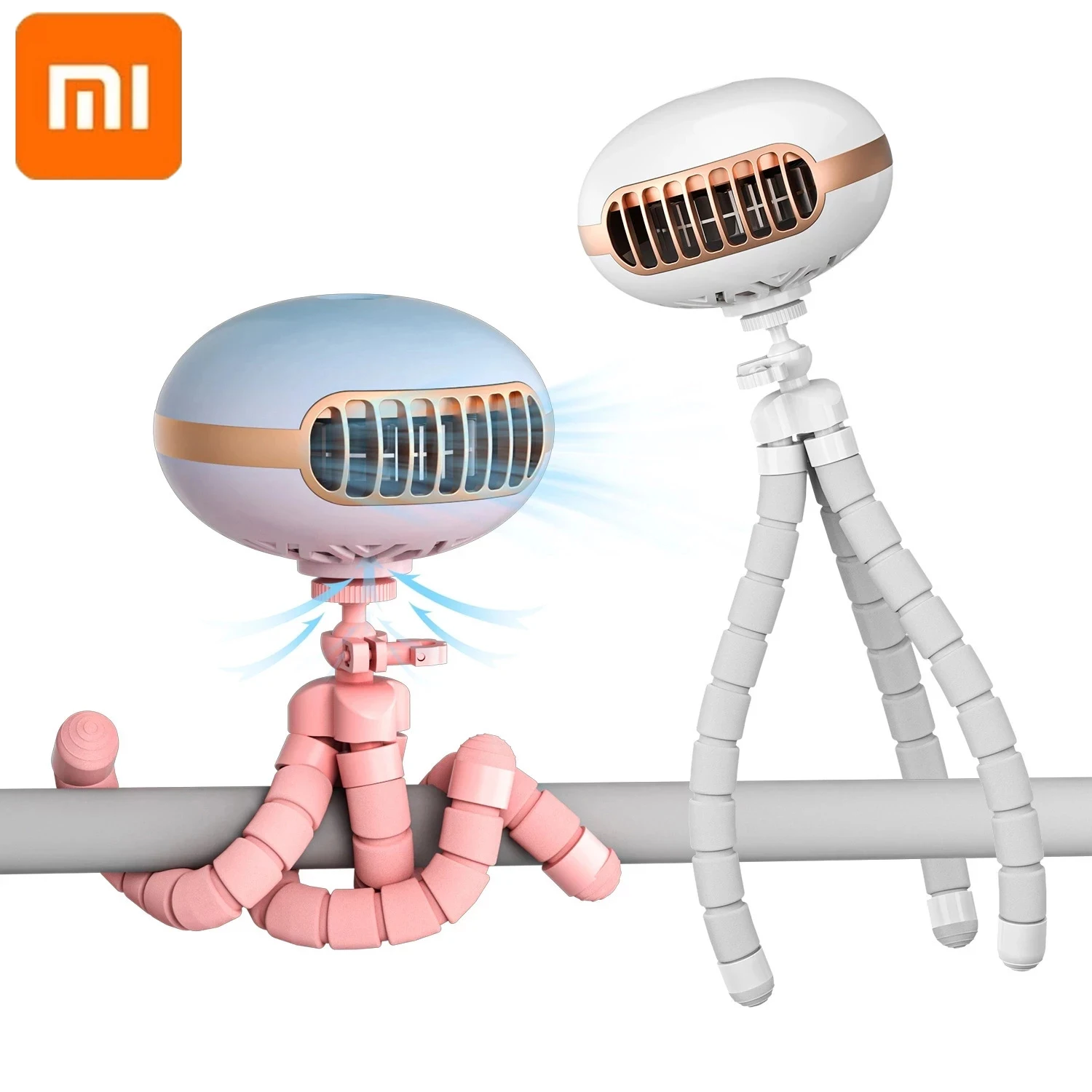 샤오미 Usb 미니 충전식 선풍기 아기 유모차용 핸디 블레이드리스 터보 팬 C 타입 소형 핸드 팬 1800mah 배터리
