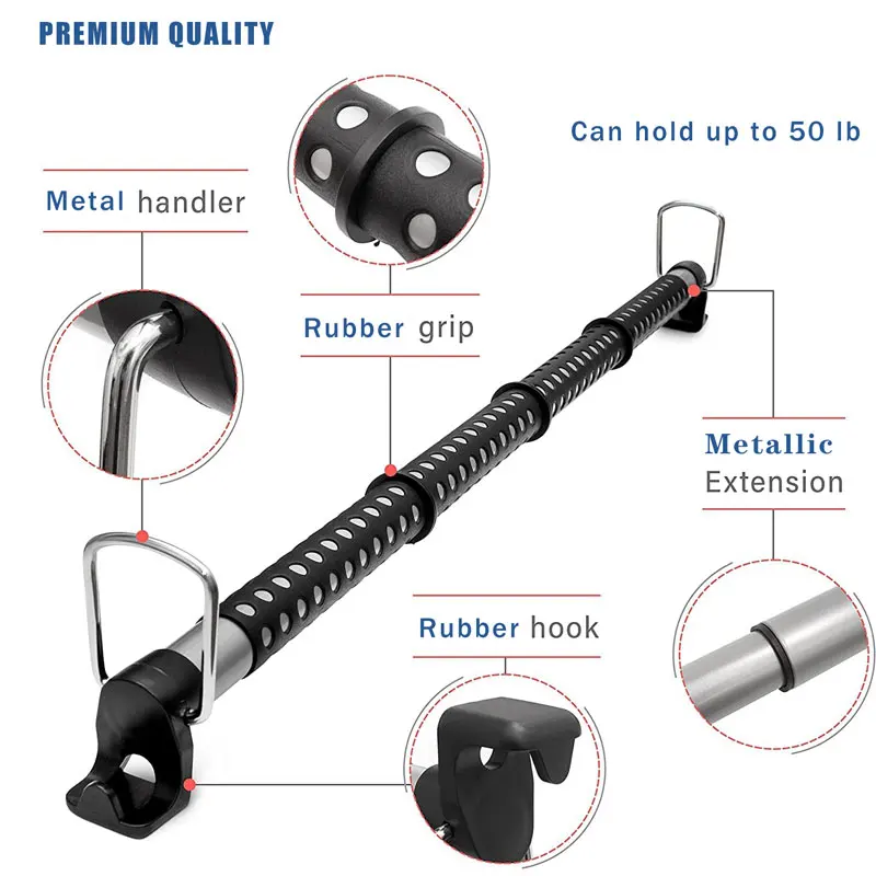 Hanger Hook Clothes Rod For Car 👚 Car Clothes Hanger Adjustable ...