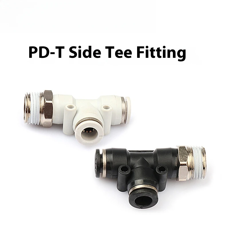 PD-Pneumatic-Quick-Connector-Tee-Male-Thread-Highly-Durable-T-Shaped ...