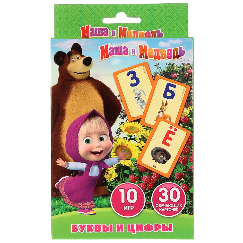 Toys & Games Learning & School Toys Developing cards Masha and the Bear ...