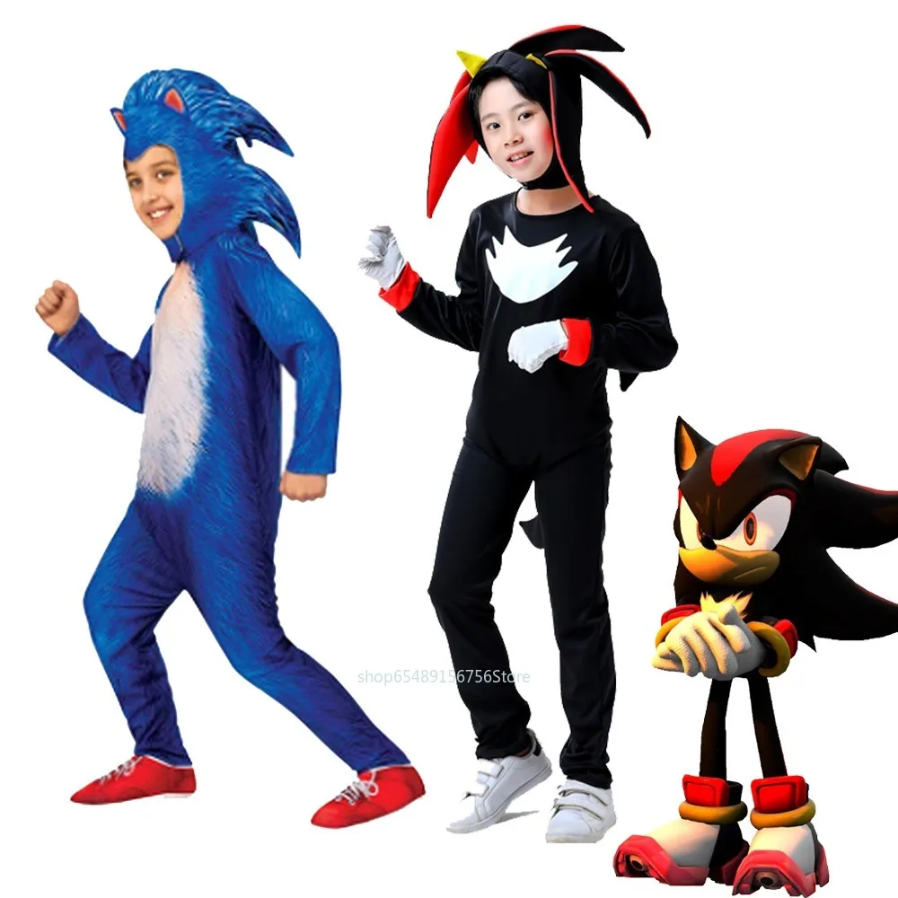 Sonic-Boys-Girls-Costume-Game-Character-Cosplay-Halloween-Theme-Party ...