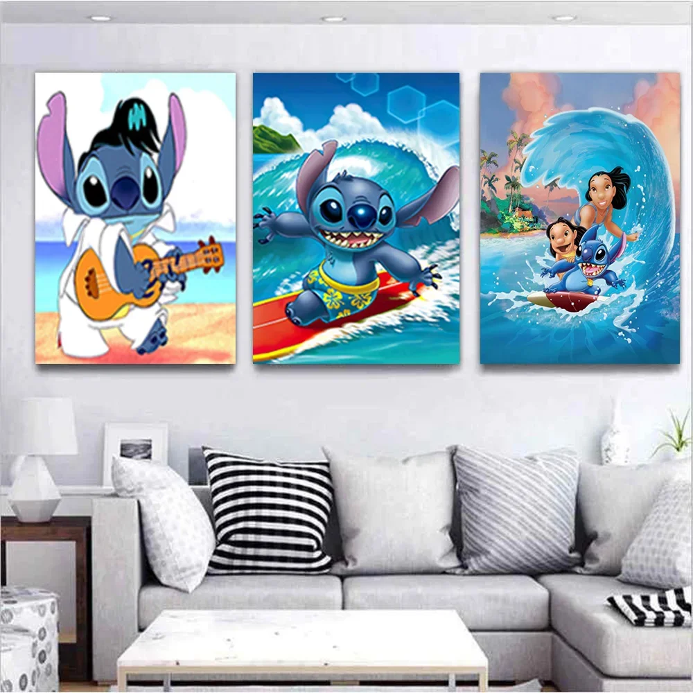 Lienzo Pintura de Stitch: La Deco que Transformó Mi Habitación de Niño ...