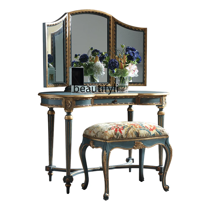 French-Furniture-European-Noble-Distressed-Dressing-Table-Master ...