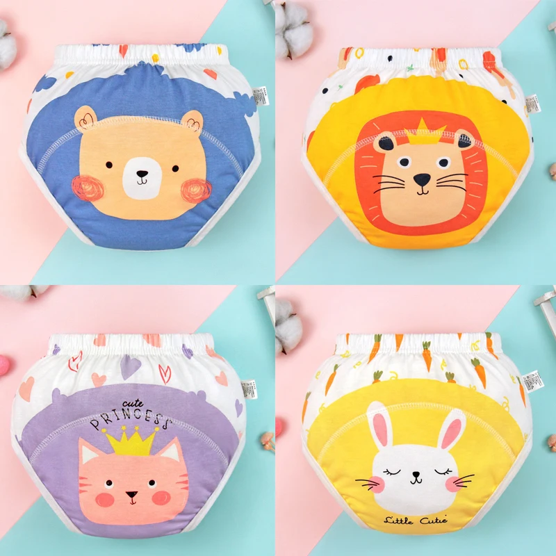 4PCS-Baby-Waterproof-Diapers-Pee-Pant-Shorts-Underwears-Reusable-Soft ...