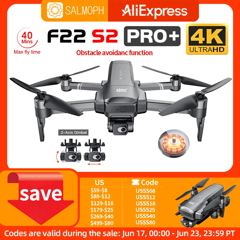 SJRC-F22-S2-PRO-Professional-Drone-With-4K-EIS-Camera-6KM-FPV-Obstacle ...
