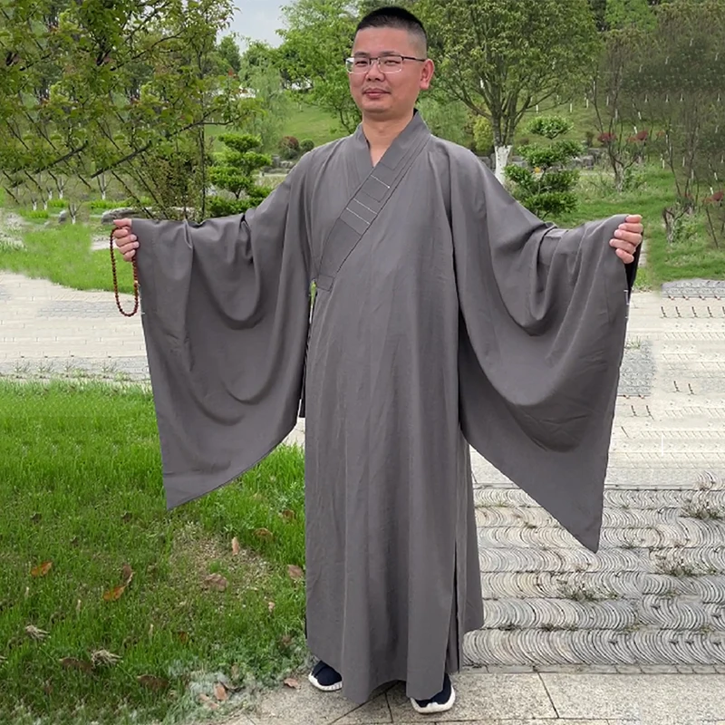 Traditional-Chinese-Buddhist-Clothing-Long-Robes-for-Buddhism-Monk ...