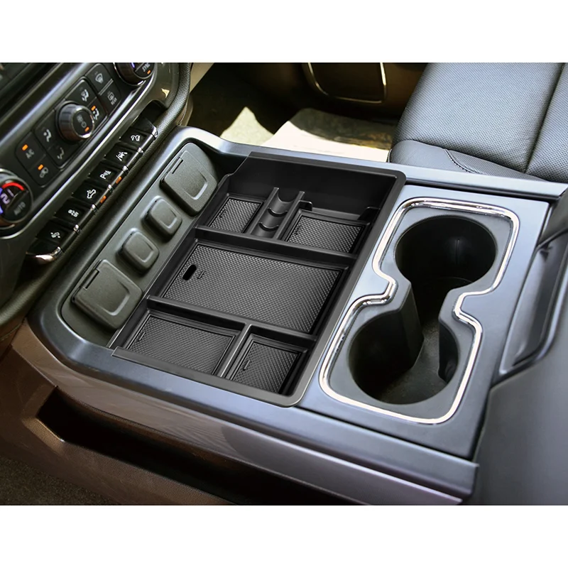 Center Console Organizer for Chevy Silverado/GMC Sierra 1500 2014-2018 ...