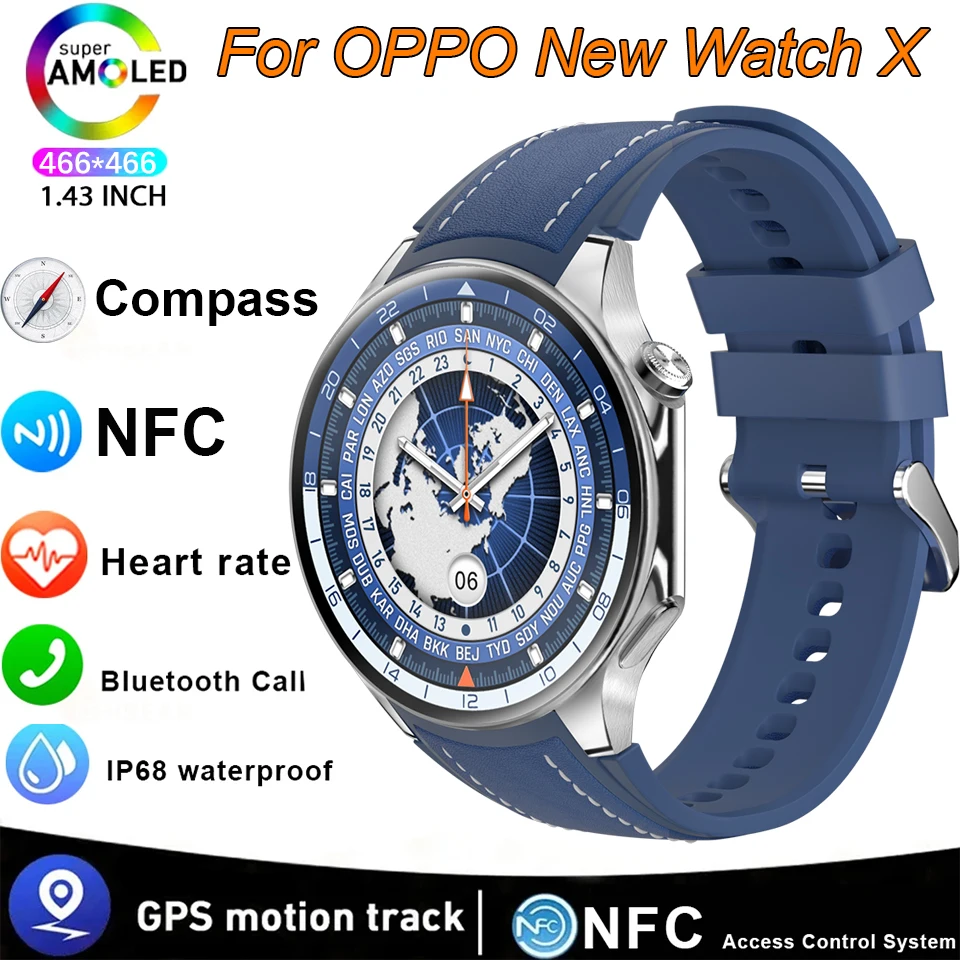 OPPO-GPS-Trajet-ria-B-ssola-Smartwatch-para-Homens-Tela-HD-Chamada ...